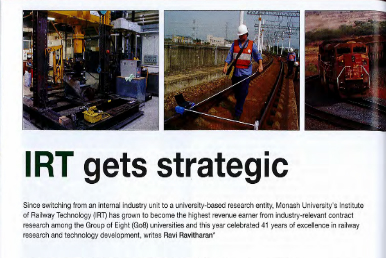 IRT gets strategic - An article in Rail Express, the official ...