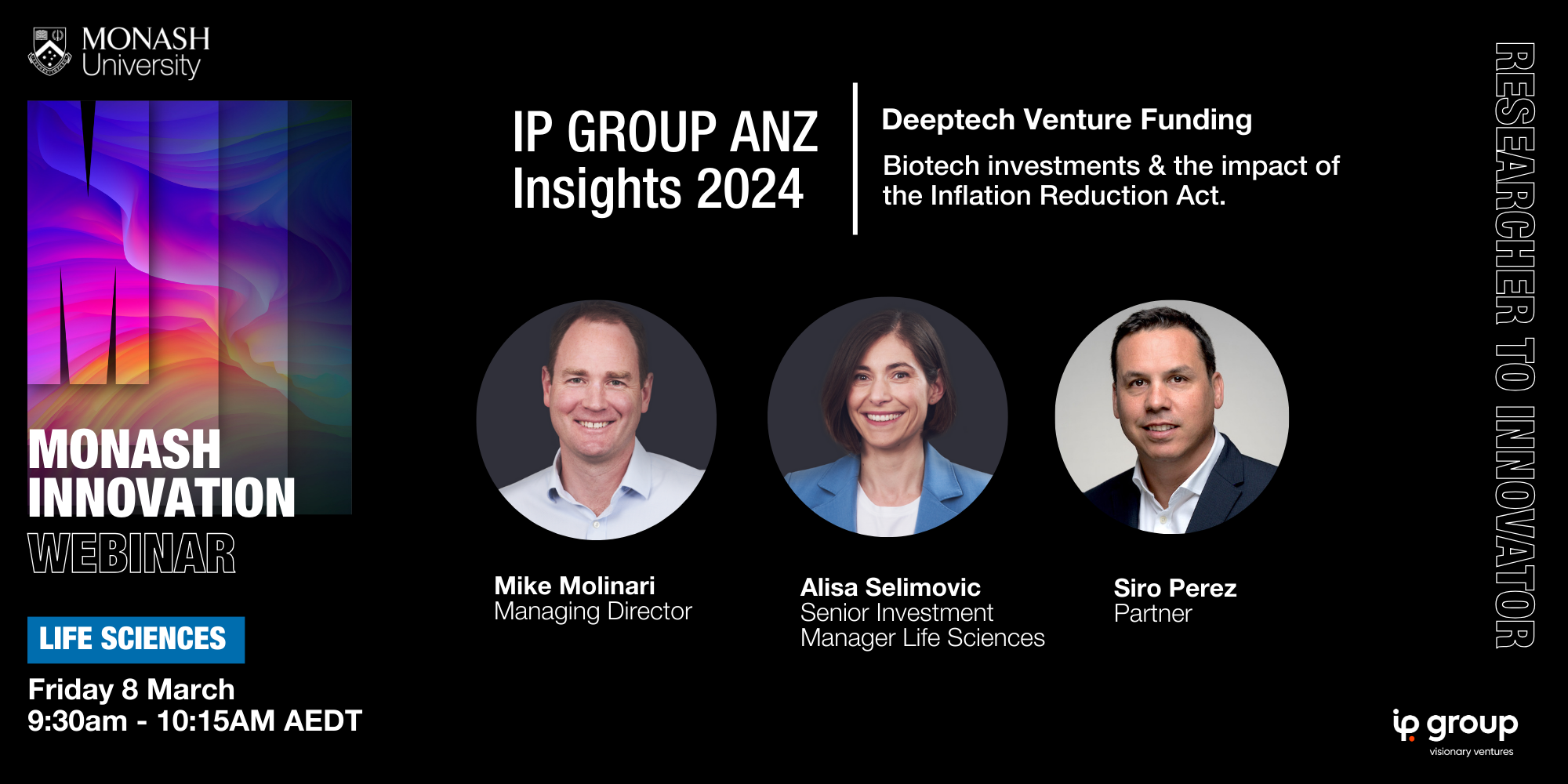 Monash Innovation Webinar: IP Group ANZ 2024 Insights - Biotech ...